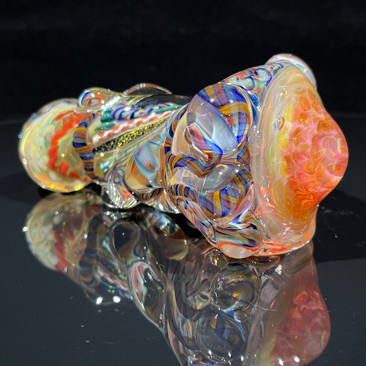 Molten Thick and Twisted Pipe - Tako Glass