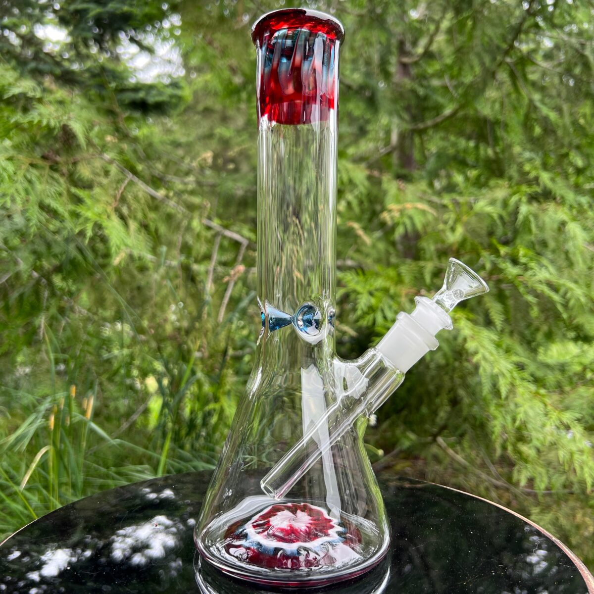 Glass Berry Cupcake 11" Beaker Bong - Tako Glass